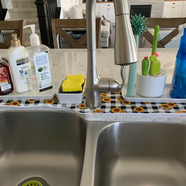 Faucet Splash Catcher Faucet Drip Catcher Kitchen Sink Splash Catcher 3 ...