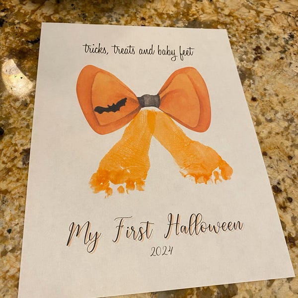 Printable Baby Footprint Poem Keepsake, Minimalist Baby Footprint Wall ...