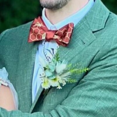 Navy Blue Architecture Blueprint Bow Tie. Mens Adjustable Self-tie Bow ...