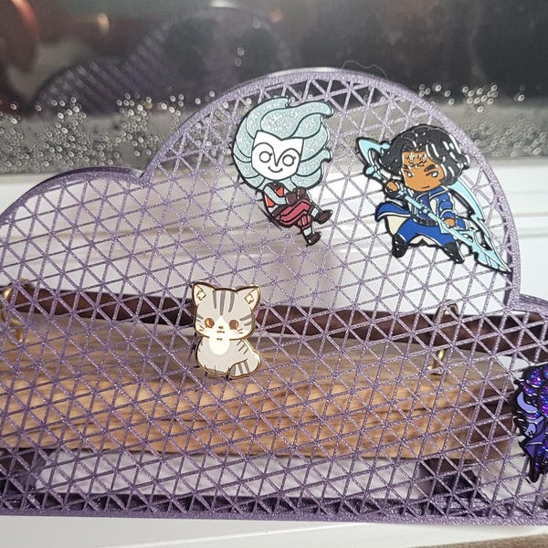 Large Circle Pin Display Stand, Huge Pin Display Board for Multiple ...