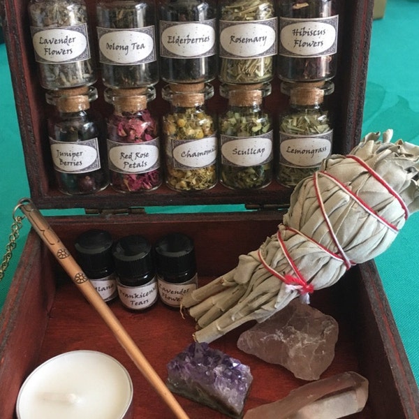 TRAVEL WITCHCRAFT KIT ~ Travel Altar Kit ~ Potion Making Kit ~ Travel ...