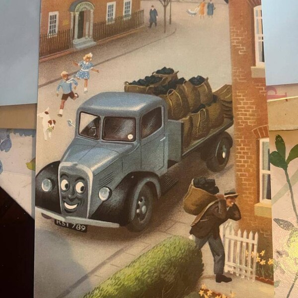Mickey the Mail Van, Unframed Vintage Ladybird Book Print, Book Page ...