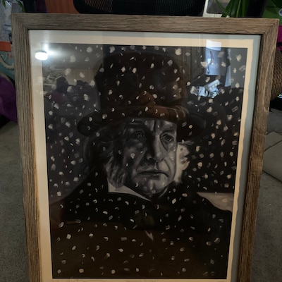 Classic A Christmas Carol Scrooge Art Print Painting Holiday Home Decor ...