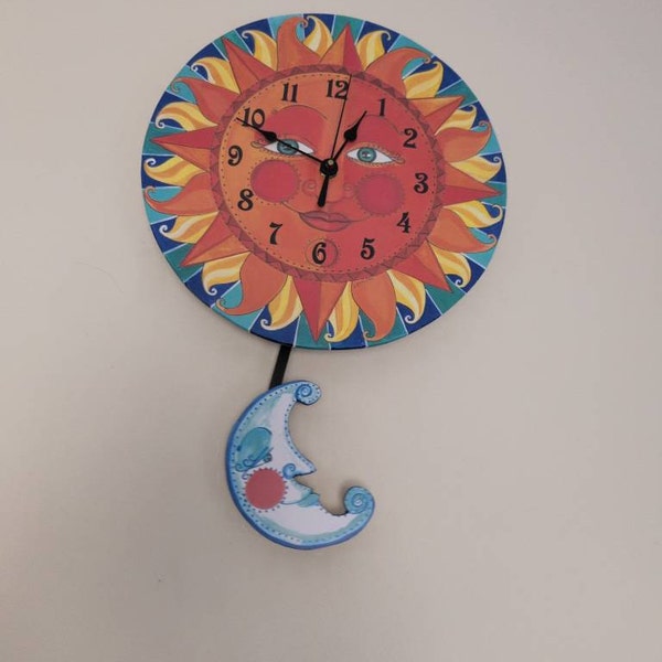 LADY BUG Pendulum Clock With Daisy Pendulum - Etsy