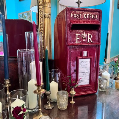 Elizabeth Regina Red ER Post Box - Etsy