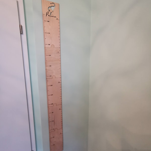 Wood Height Chart / Growth Ruler / Nursery Wall Decor / Baby Girl Gift ...