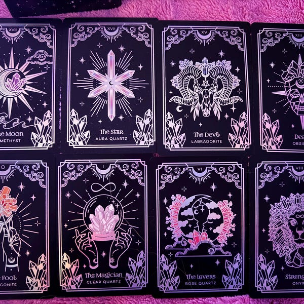 Crystalstruck Tarot - GOLD LIMITED EDITION - 78 Card Deck & Guidebook ...