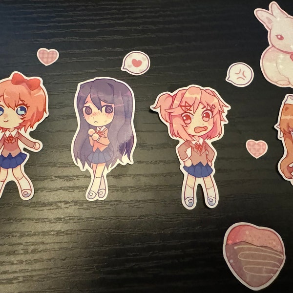 DOKI DOKI Sticker Set - Etsy