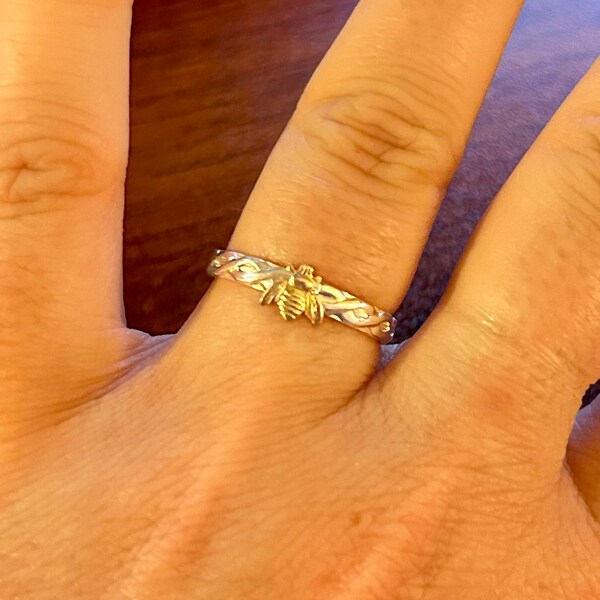 Tiny Shell Stacking Ring, Gold Filled Seashell Stacking Ring, Thin Gold Shell Ring, Stacking ...