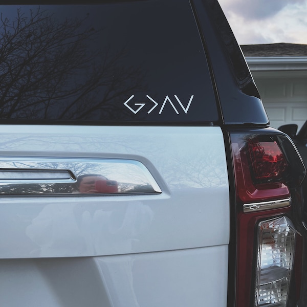 God is Greater Than the Highs and Lows Sticker, God is Greater Decal ...