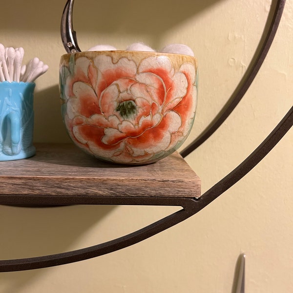 Lanz Russell Frog Flower Frog, Signed Pottery, Floral Ikebana - Etsy