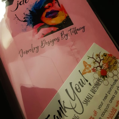 Customized Hair Accessory Display Card 3.5 Inches by 6.8 Inches for Bow ...