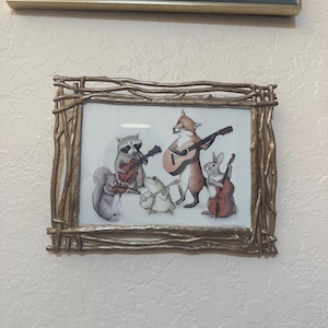 Bluegrass Animal Band Art Print - Bluegrass Art - Animal Art - Music ...
