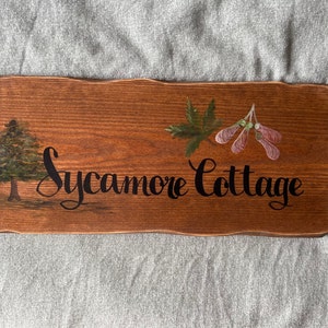 Custom Made Cottage House Name/house Number Wooden Plaques and Signs ...