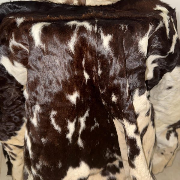 Genuine Cowhide Leather Jacket for Women | Natural Hair-on Cow Skin ...