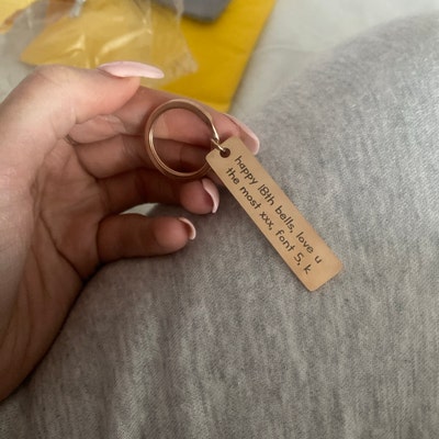 Personalised Keyring Personalized Keychain Engraved Key Ring Engraved ...