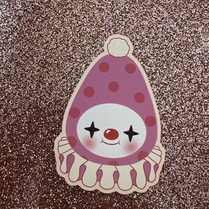 Pastel Sloth Jester Vinyl Sticker Diecut Clown Clowncore - Etsy