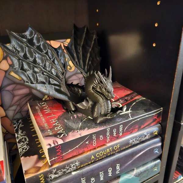 3D Printed Dragon Book Display for Books OR Kindle! - Etsy