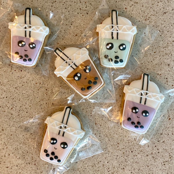Boba Bubble Tea MINI Cookies - Etsy
