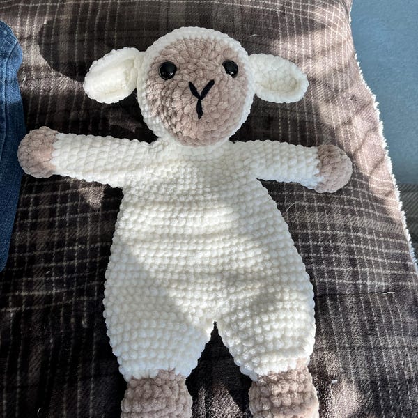 Crochet Sheep Snuggler Pattern Lamb Lovey Pattern Animal Baby Cuddle Toy Pattern - Etsy