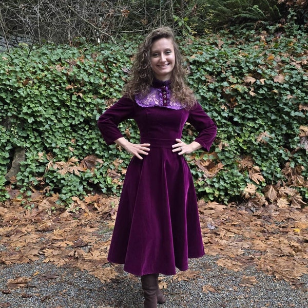 Purple Velvet Steampunk Tail Jacket With Back Lacing - Velvet Tailcoat ...