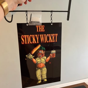 Personalised Pub Shed Hanging Swing Sign With Bracket Garden - Etsy UK