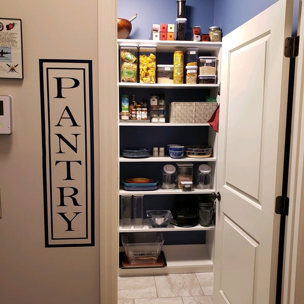 Pantry Vertical Decal Vinyl Sticker Kitchen Decor Pantry Sticker Pantry ...