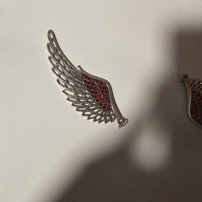 Cross With Wings Iron on Heat Transfer Rhinestone Design, Hot Fix ...