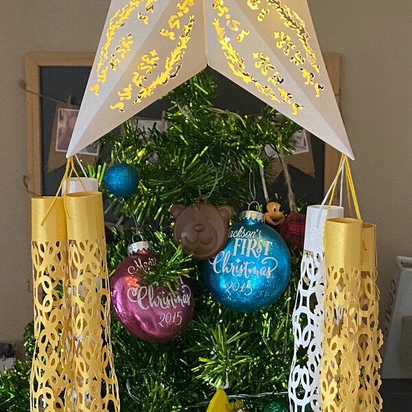 Lighted Filipino Christmas Parol Paneled 2ftx1ft Red/gold, Intricate ...