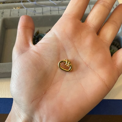 Triggerless Oval Clasp With 2 Matching Oval Jump Rings in 2 Sizes Gold ...