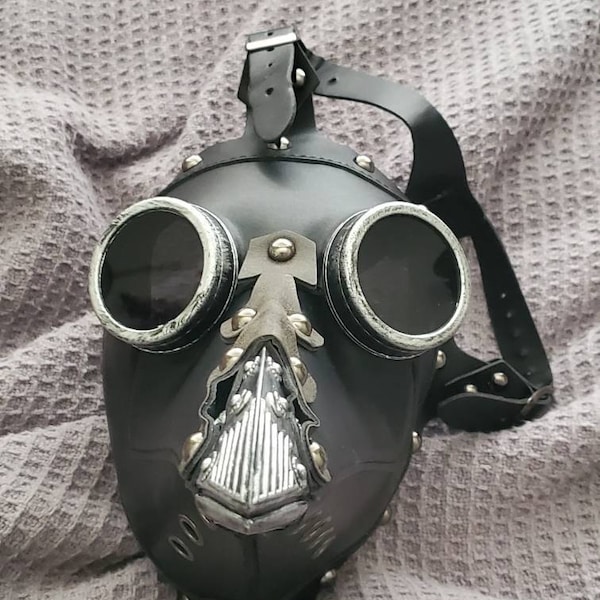 Black Silver Plague Doctor Mask Bird Face Mask Steampunk Raven Mask Top ...