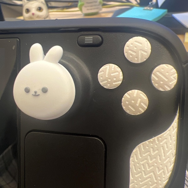 White Steam Deck Grip Skin, Anti Slip Steamdeck, Textured Rubber Grip ...