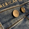 Jean Buttons With Rivets Choose From Bronze or Silver Color in Sets of ...