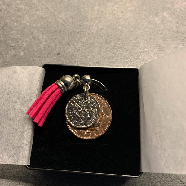 1969 British Five New 5p Coin Keyring 56th Birthday Gift - Etsy UK