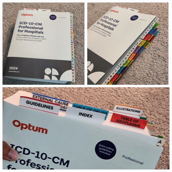 2024 ICD-10-CM - Tabbing System | Medical Coding Tabs (book NOT ...
