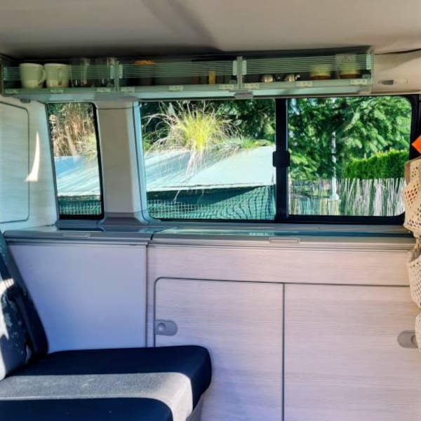 VW California T5, T6 Ceiling Cabinet - 2.0 Overhead Shelf for Kitchen ...