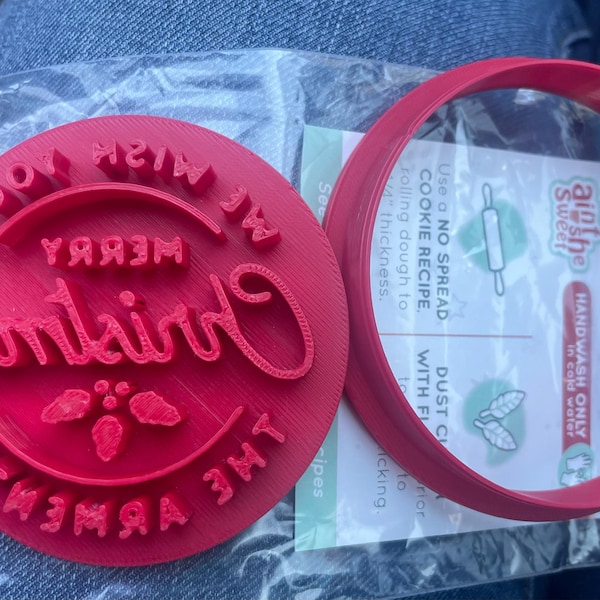 Personalized Cookie Cutter for Christmas, Stamp With Family Name ...