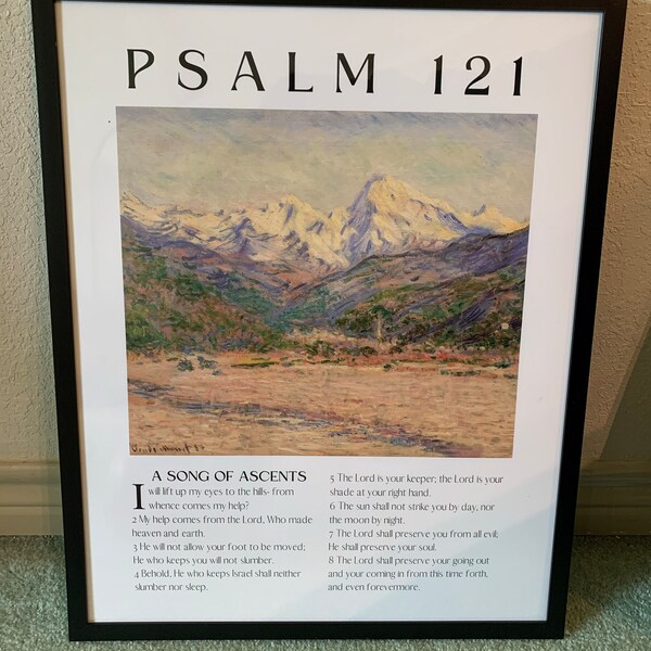 Psalm 19 Printable Wall Art, NIV, TAN FONT, Cloud Painting Vintage Art ...