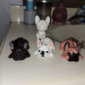 Frenchie Soap Set, 4 Cute French Bulldog Soaps, Variety of Color ...