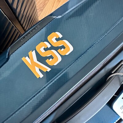 Flower Monogram Name Decal Sticker, Personalized Custom Name Vinyl ...