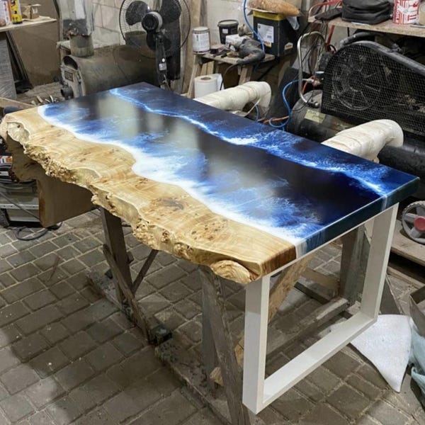 Live Edge Entryway Tables, Console Tables, Custom Epoxy Resin Console ...