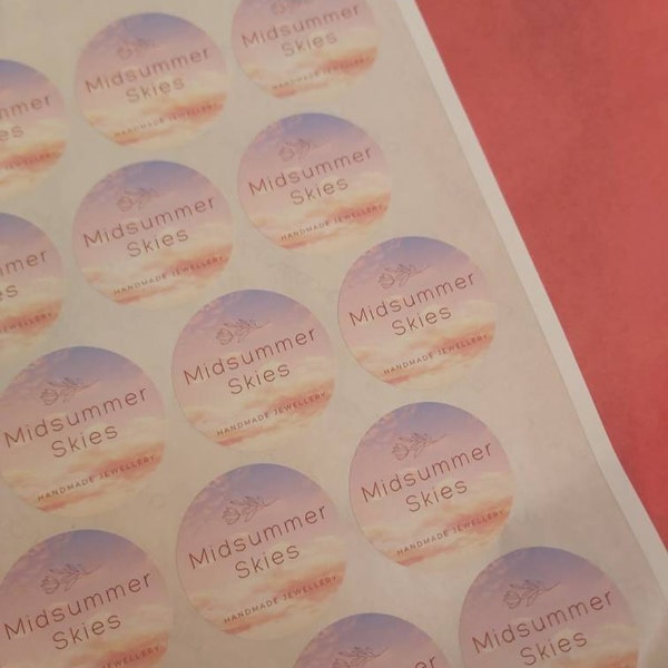 Circle Logo Stickers - Any Size - Etsy UK