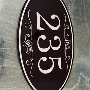 Victorian 1-line Address Sign Custom Shaped Address Plaque - Etsy