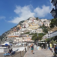 Positano Wall Art // Positano Pastel Houses(positano Prints, Italy Art ...