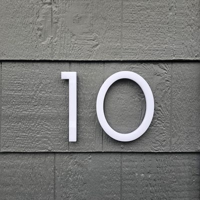 12 Inch Modern House Numbers Contemporary Minimalist Address Sign Large ...