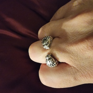 Japanese Oni Mask Ring Silver Oni Panther Ring Hannya Demon Ghost Ring ...