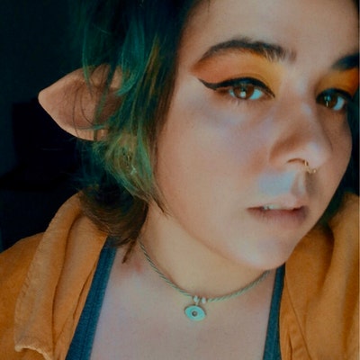 Satyr Faun Gelfling Fairy Elf Cosplay LARP Halloween Latex Pointed Ears ...