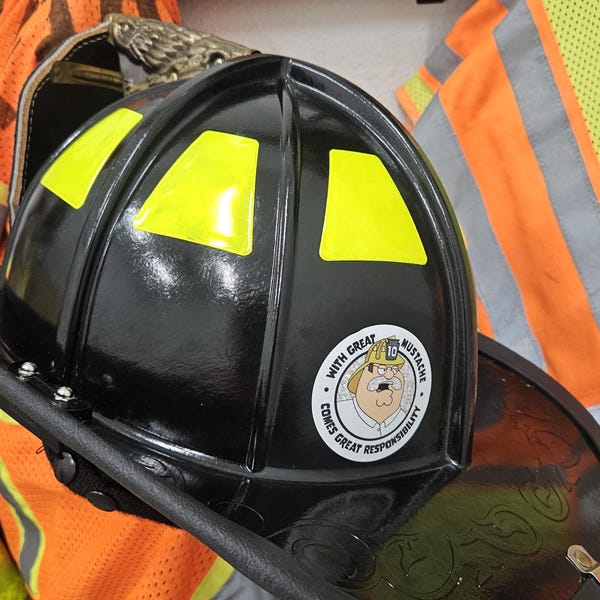 Breaching Donkey Kick Warning Helmet Sticker | Fireman | Gift | Water ...