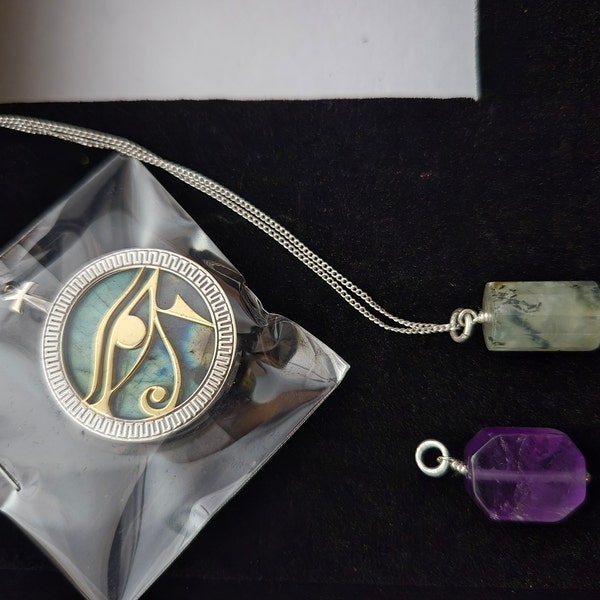 Hecate Goddess of Moon and Magic Necklace With Labradorite Gemstone ...