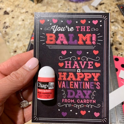 You're the Balm Valentine Gift Tag Lip Balm Valentine Card Printable ...
